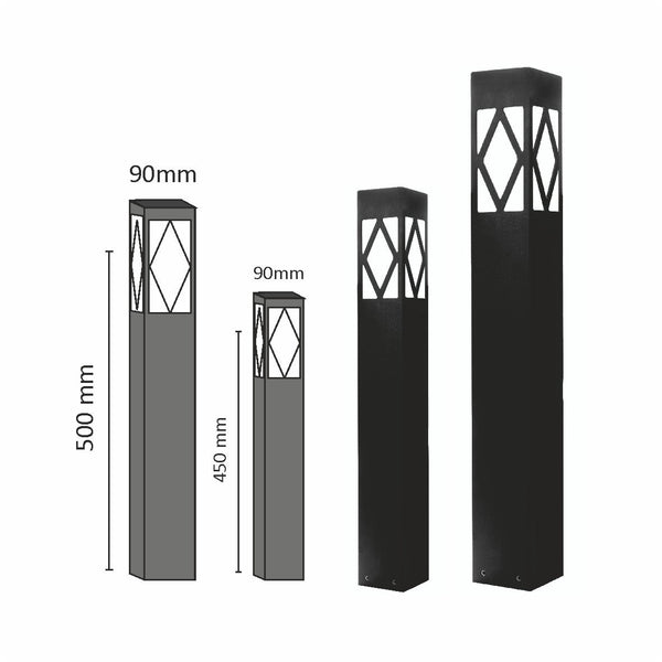 RECTANGLE BOLLARD LIGHT – Hans Lights